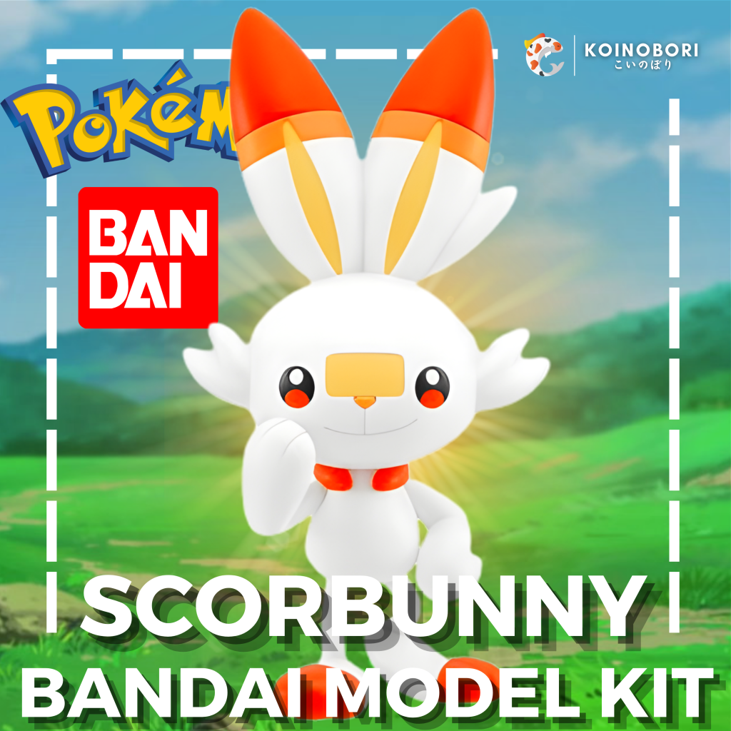 Figura POKEMON Plamo!! / Scorbunny / Bandai Model Kit - Koinobori